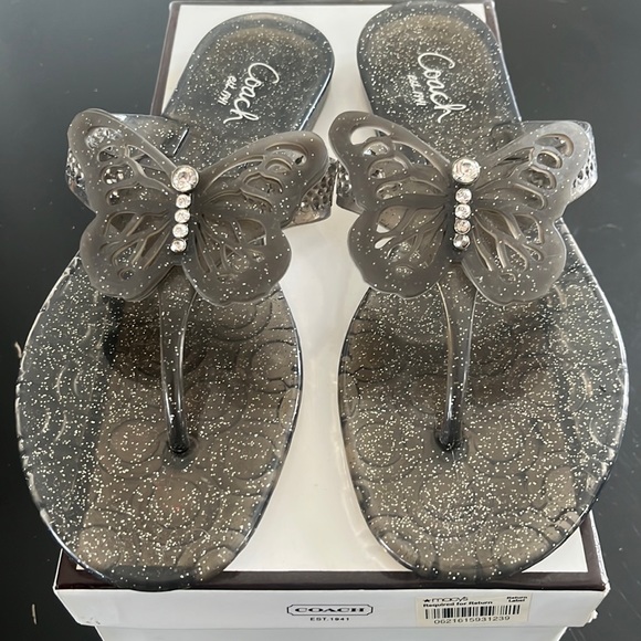 Coach | Shoes | Coach Sandals Smoke Color | Poshmark